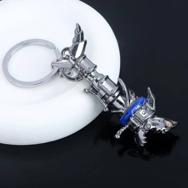 Anime Jinx Cannon Keychain Game Lol Runaway Loli Metal Key Chain for ...
