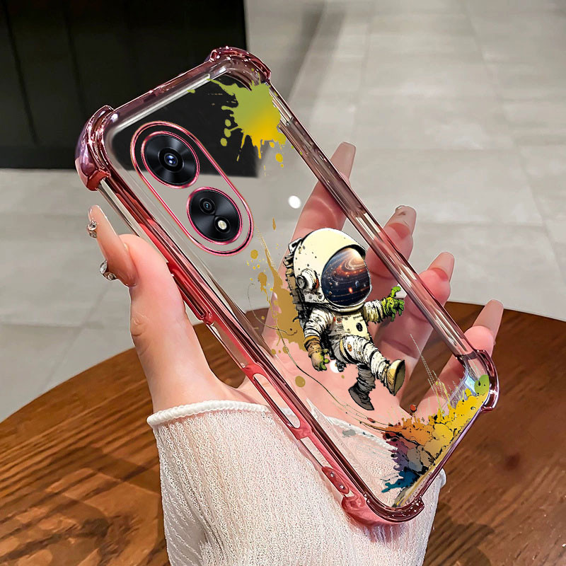 Case OPPO A17 A97 5G A38 4G A18 A60 phone case TPU new astronaut ...