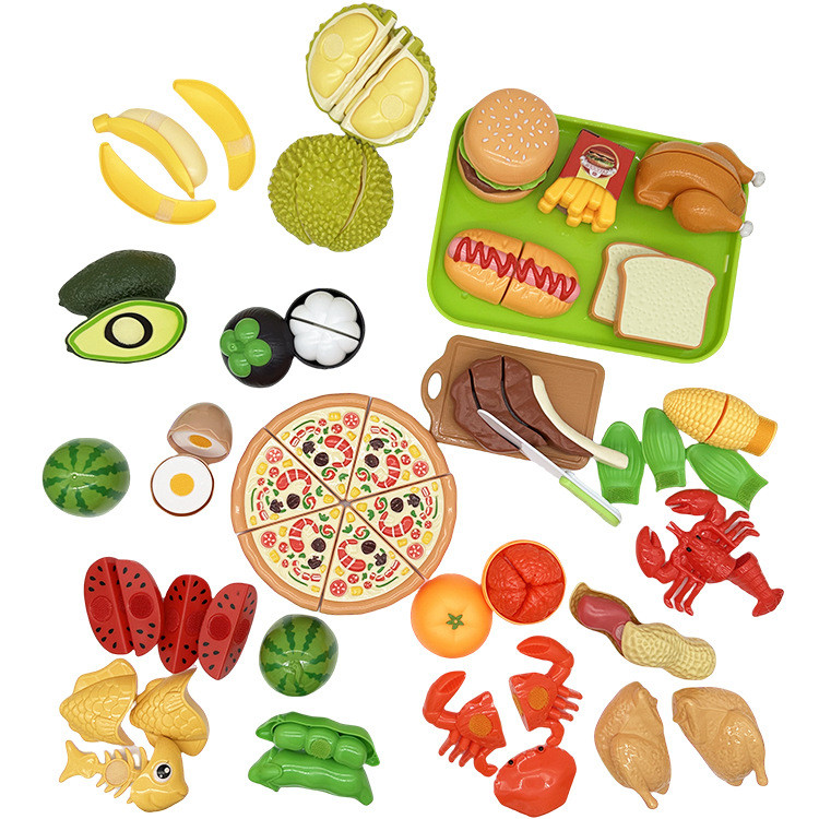 New Kitchen Toy Cutable Fruits Vegetables Simulation Toy Food Learning ...