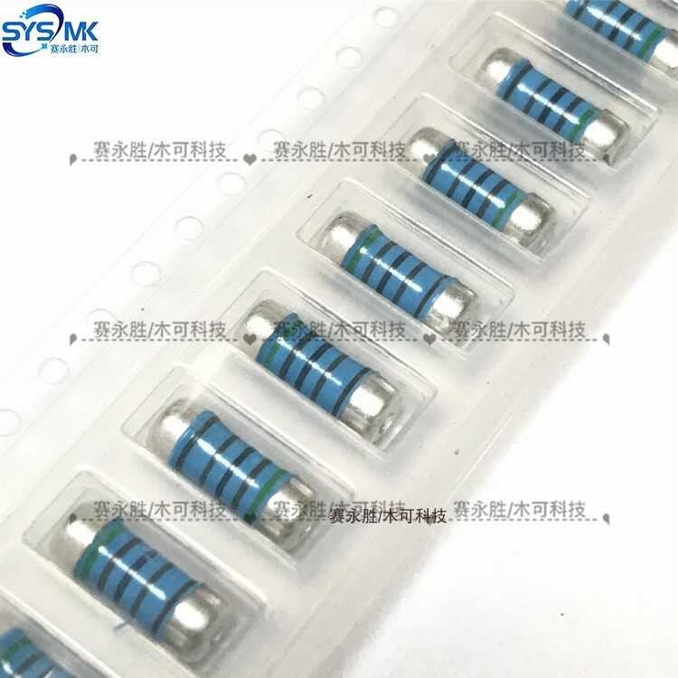 Surface mounted metal film 0207 0R 1/2W 1% high-precision color ring ...