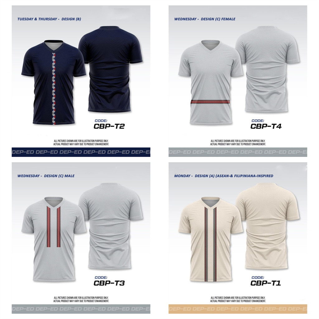 UNIFORM 2025 FULL SUBLIMATION DEPED POLO SHIRT FOR MEN AND WOMEN Monday ...