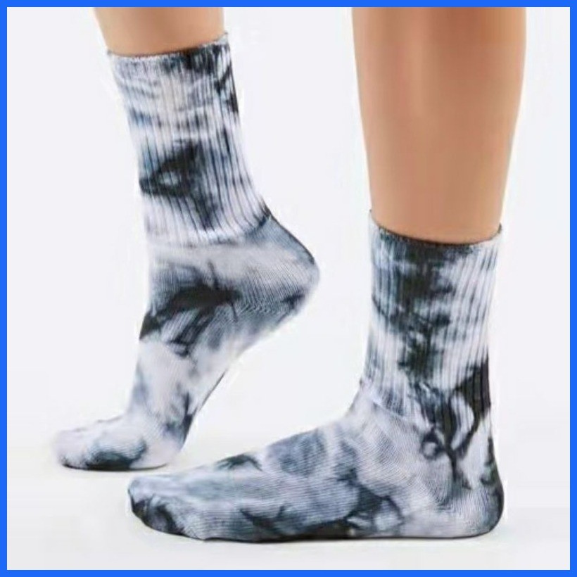 ⚖ Trendy Socks Dyeing Gradient Socks Tie Dye Sports Skateboard Couple ...