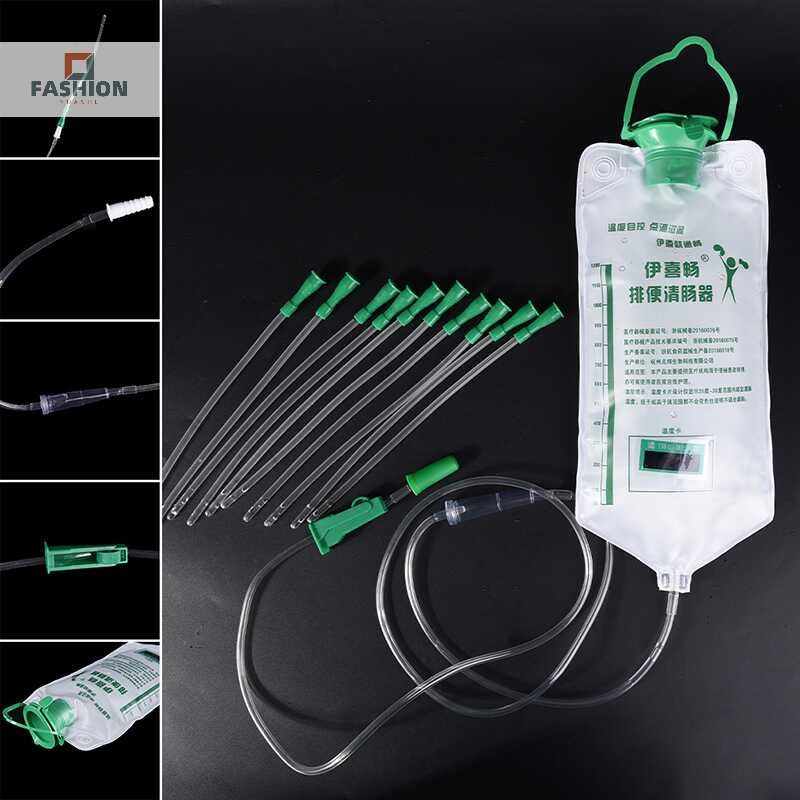 LY Yuanhe 1200Ml Home Enema Colonic Irrigation Douche Kit Bag Na Muling ...