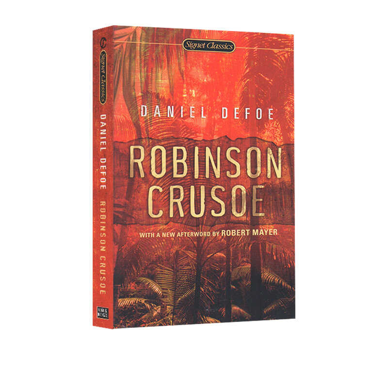 Robinson Crusoe, Daniel Defoe, Signet Classics, youth novel, material ...