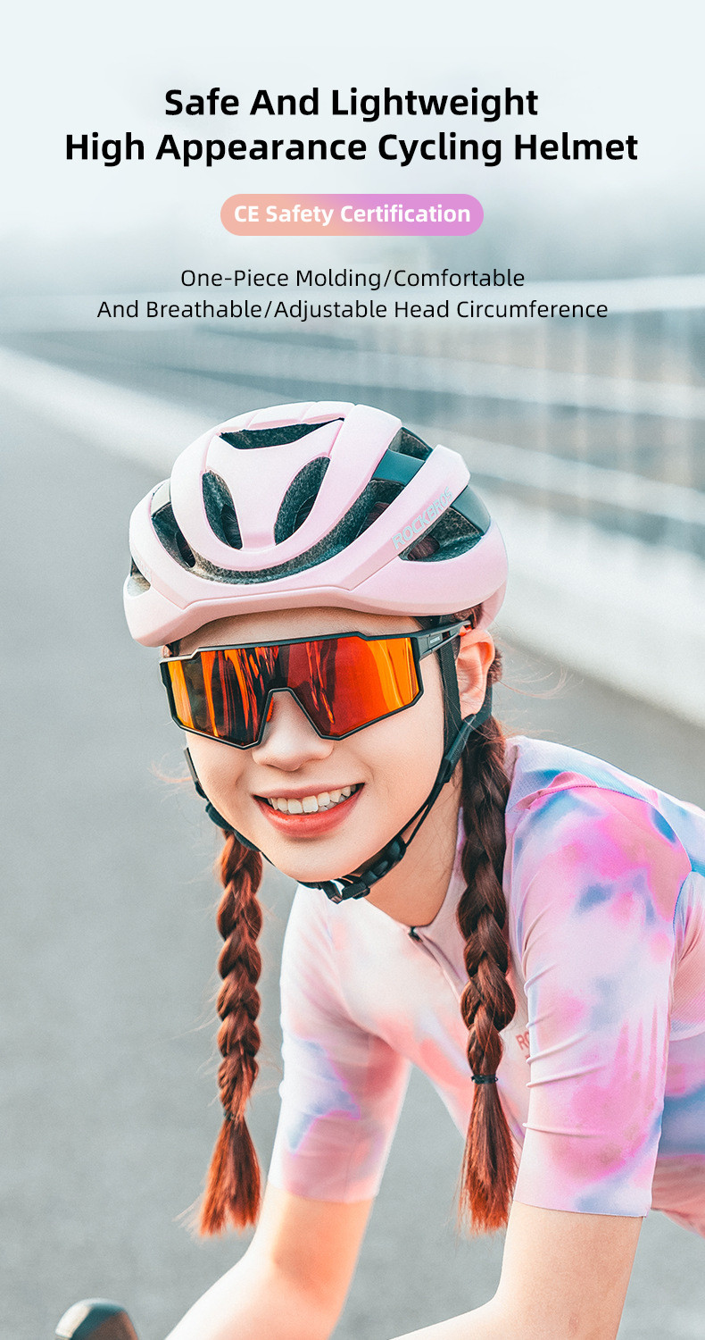 ROCKBROS Ultralight Cycling Helmet Streamline Aero Integrally-Molded ...