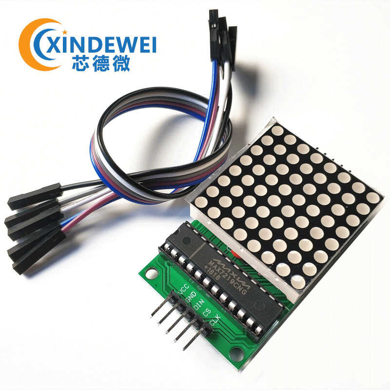 MAX7219 dot matrix module control module microcontroller module display module wire feeding ...
