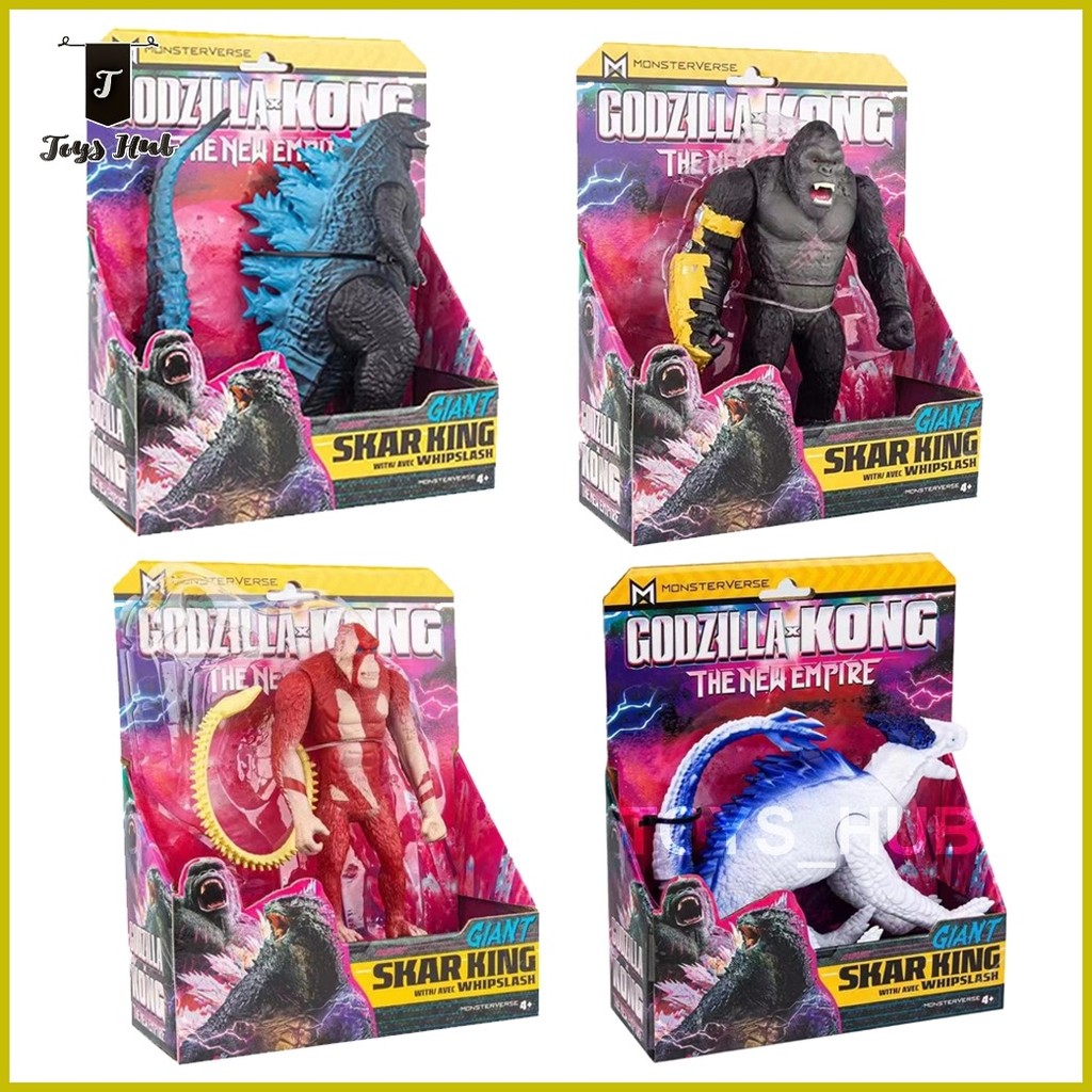 TOYS HUB Godzilla vs Kong 2024 Giant Titan Shimo Scar King 16 cm Tall Godzilla Red Toy Action ...