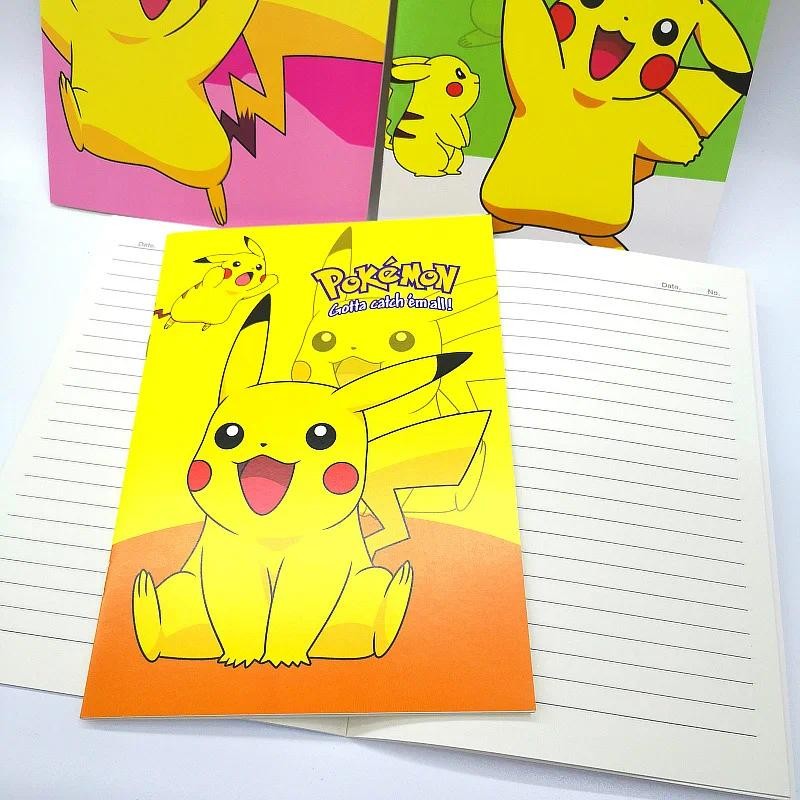 Anime Pokemon Pikachu Notebook Stationery Student Portable Cartoon ...