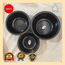 3 in 1 Black High Quality Plastic Basin/Batcha/Planggana, Laundry ...