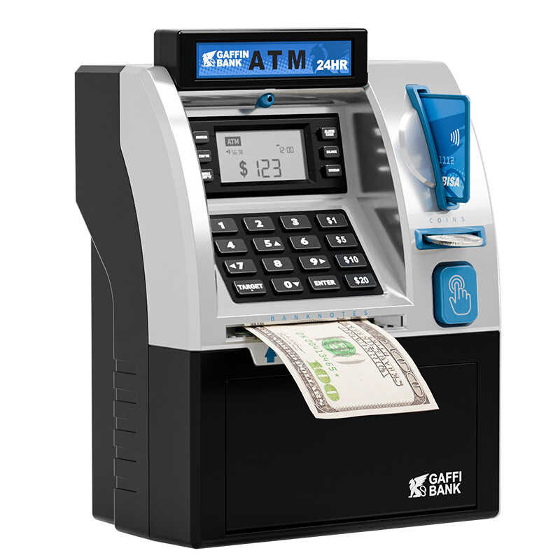 ATM Automatic Teller Machine Piggy Bank With Large Capacity For Entry ...