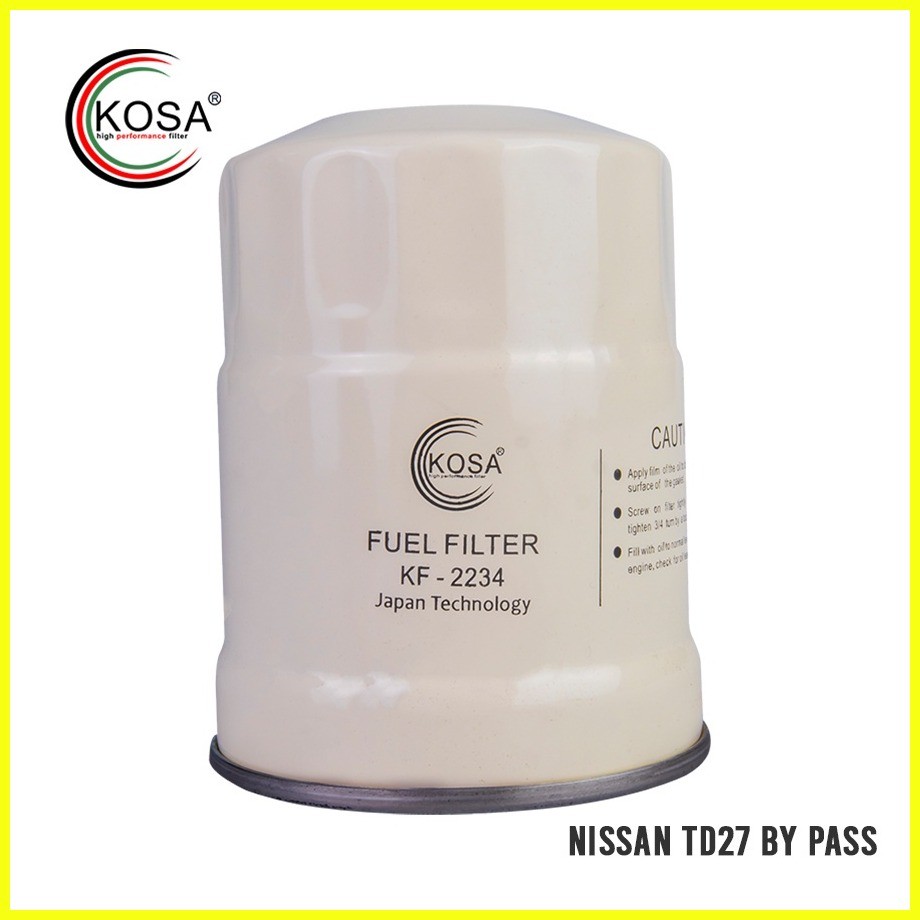 ۞ NISSAN TD27 BY PASS FC-234 TnC PARTS KOSA FUEL FILTER KF-2234 (1PC ...