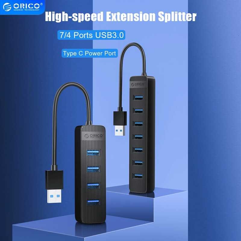 ORICO 3 B3 USB 3.0 HUB Type C Power Ply HUB 4/7 Port USB Adapter For ...