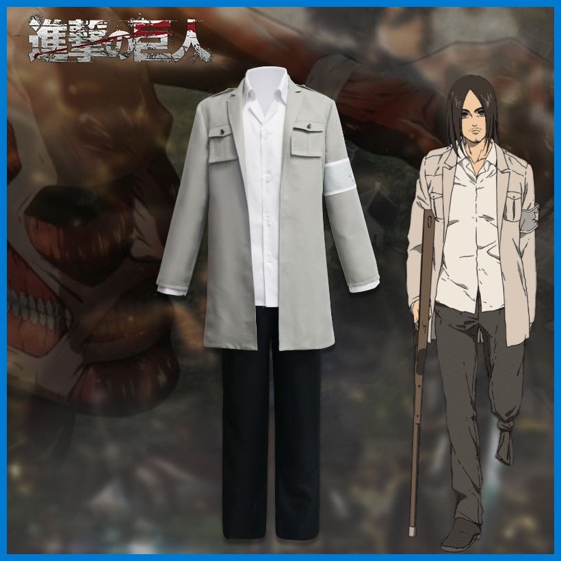 Attack on Titan Season 4 Eren Jaeger Cosplay Costume Carnival Uniform ...