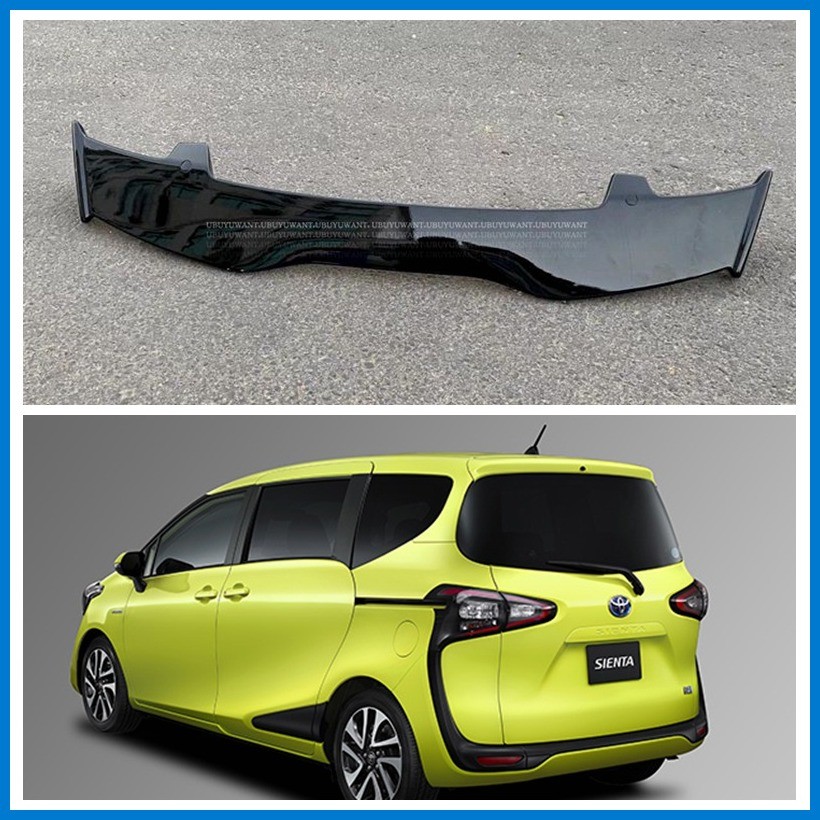 Use For Toyota Sienta 2015 Spoiler ABS Plastic Carbon Fiber Look ...
