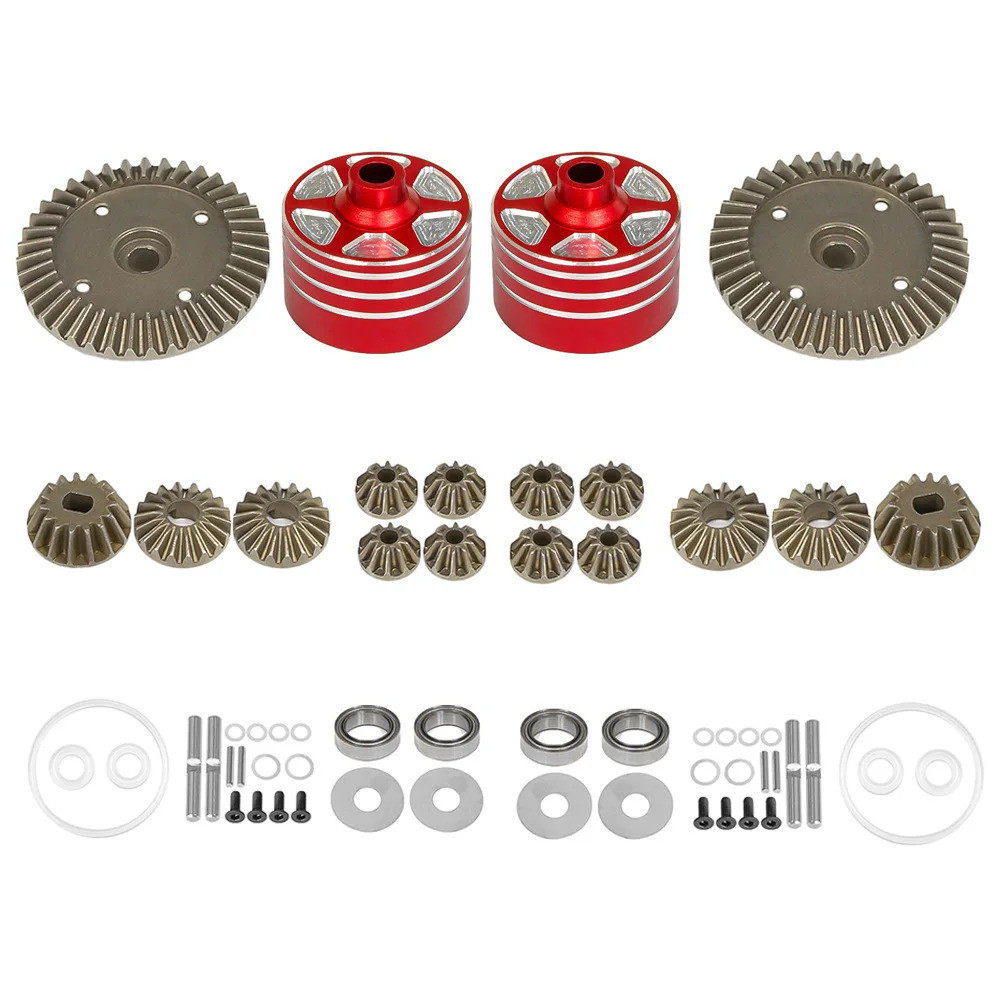 Metal Differential Case and Gear Set 22049 39T for Tamiya TT02 TT02B ...