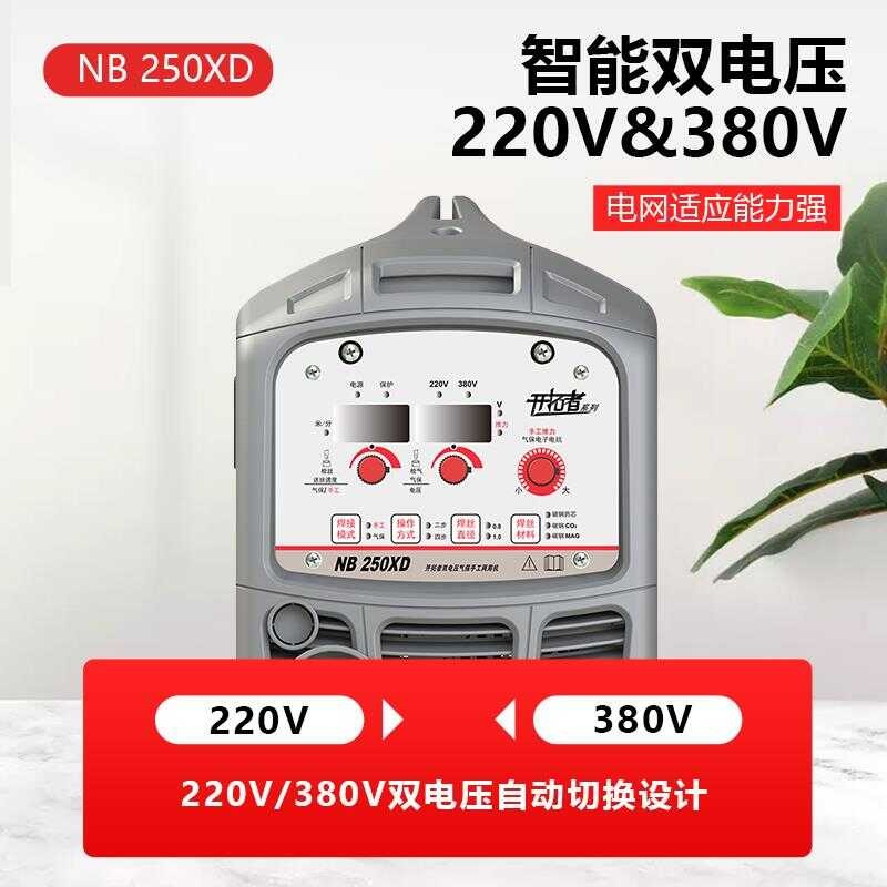 250 non gas shielded welding machine integrated machine 220v380v dual ...