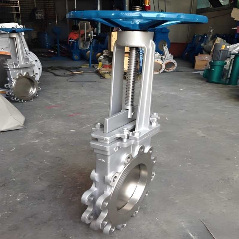 PZ73X-10P DN200 Stainless Steel Wafer Clamp Manual Plug Round Slurry ...