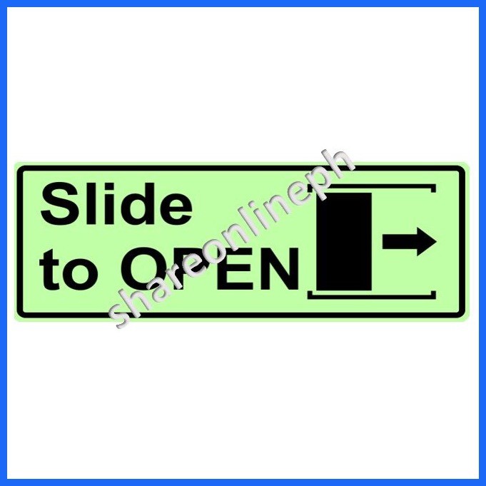 ⭐ Laminated Signages Slide to Open Signage Sign Boards Slide Door ...