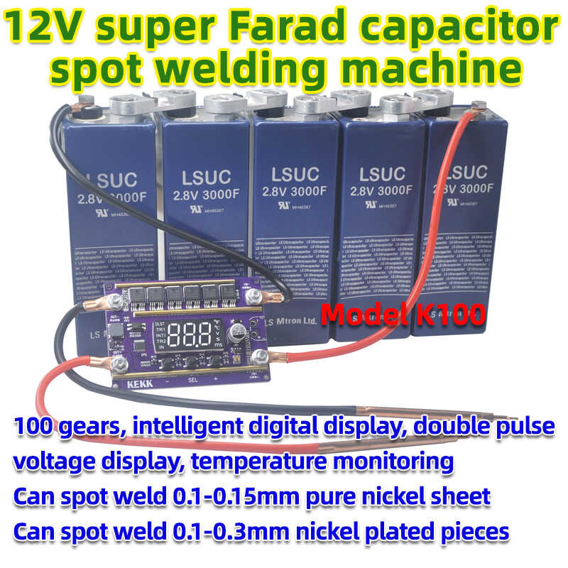 Maliit K100 Na Handheld Portable DIY Farad Capacitor Welding 12V ...