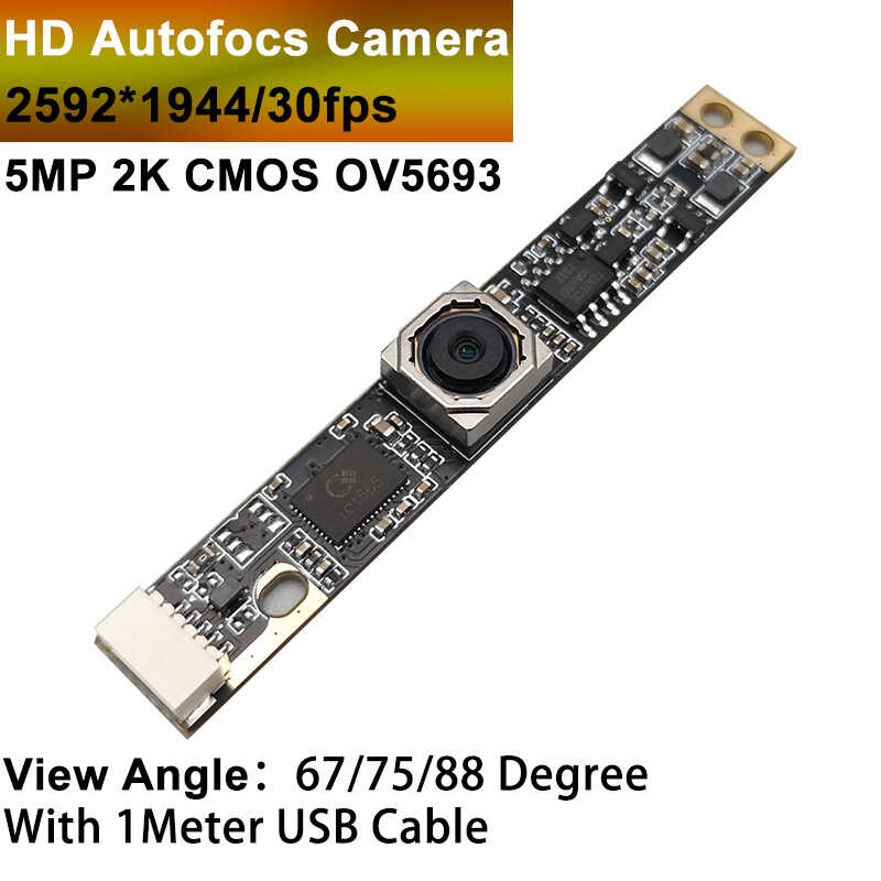 5Mp Autofocus HD USB Camera Module 2592*1944 Ov5693 Sensor C Plug Play ...