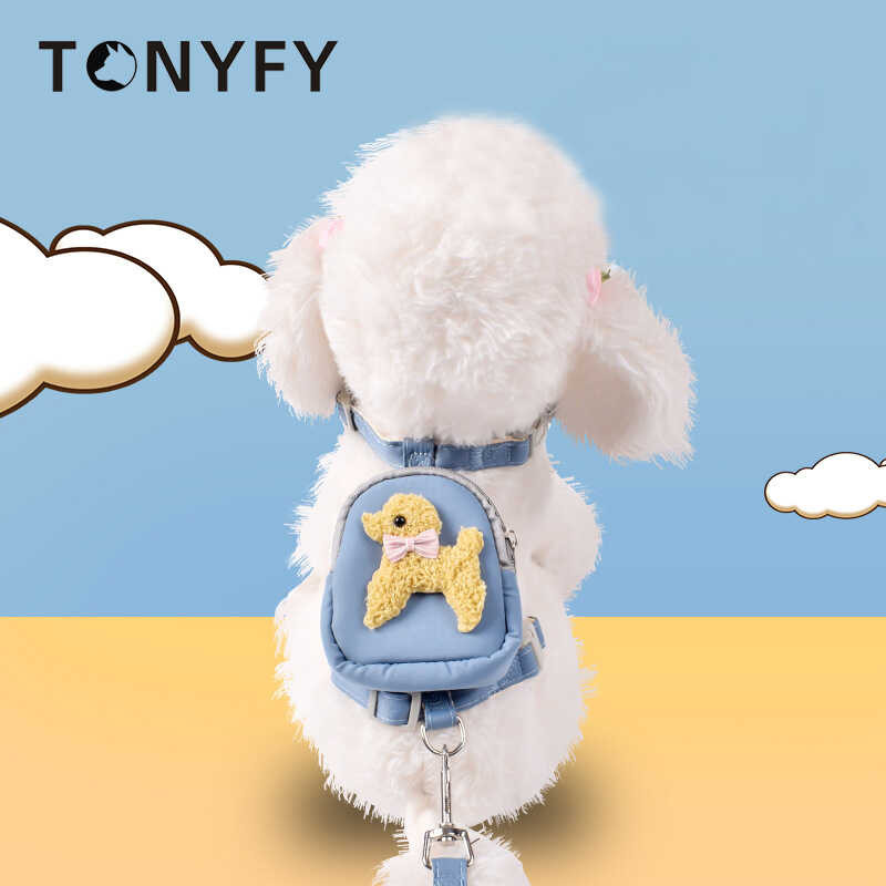 Leash Dog Set Embroidery Pattern Adjustable Vest Snack Para Mga Sa ...