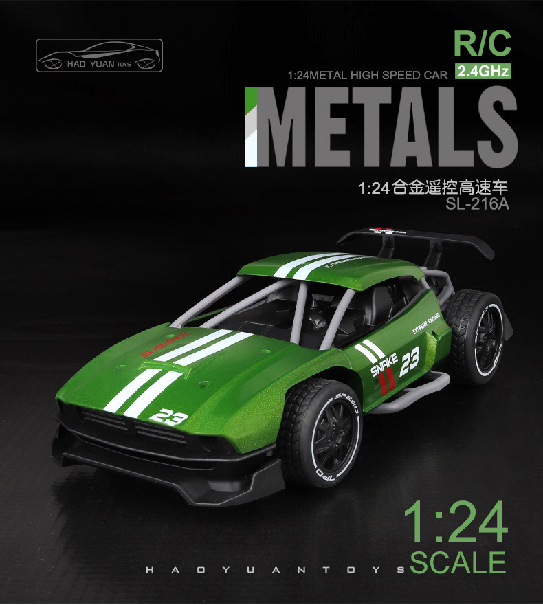 2.4GHz 1:24 Scale 4WD Remote Control Car Metal Rc Car Rechargeable High ...