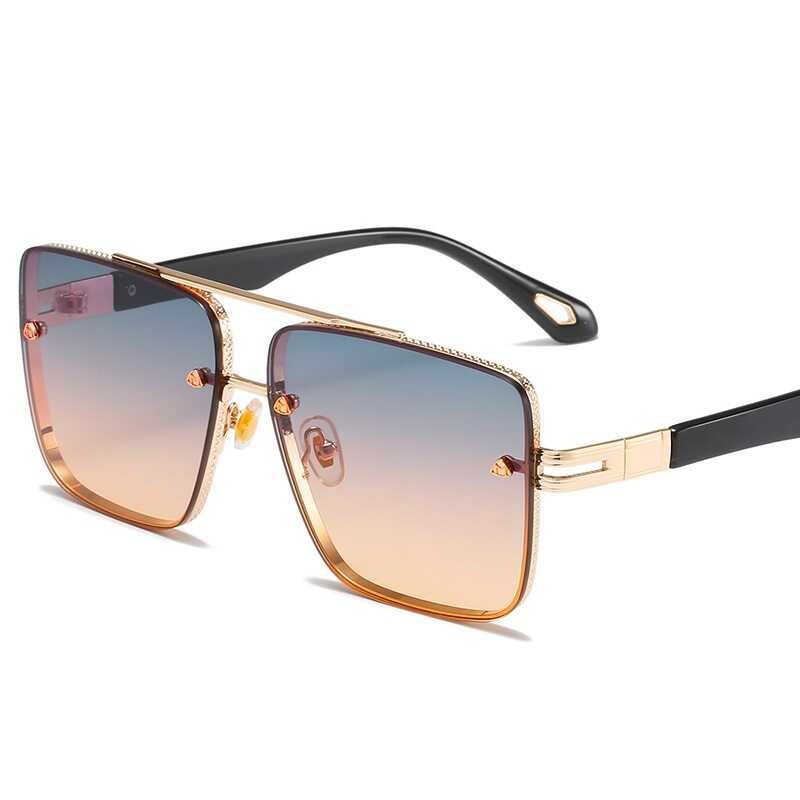 Women Mens Square Gradient Sun Glasses Brand Designdouble Bridge ...