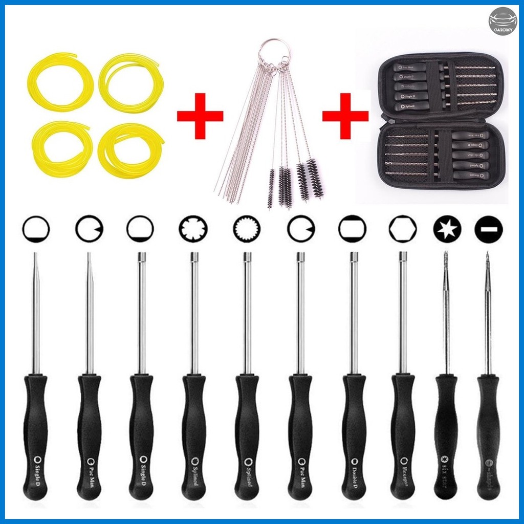 [CARM] Pack of 10 Carburetor Adjustment Tool + Carrying Case + Cleaning ...