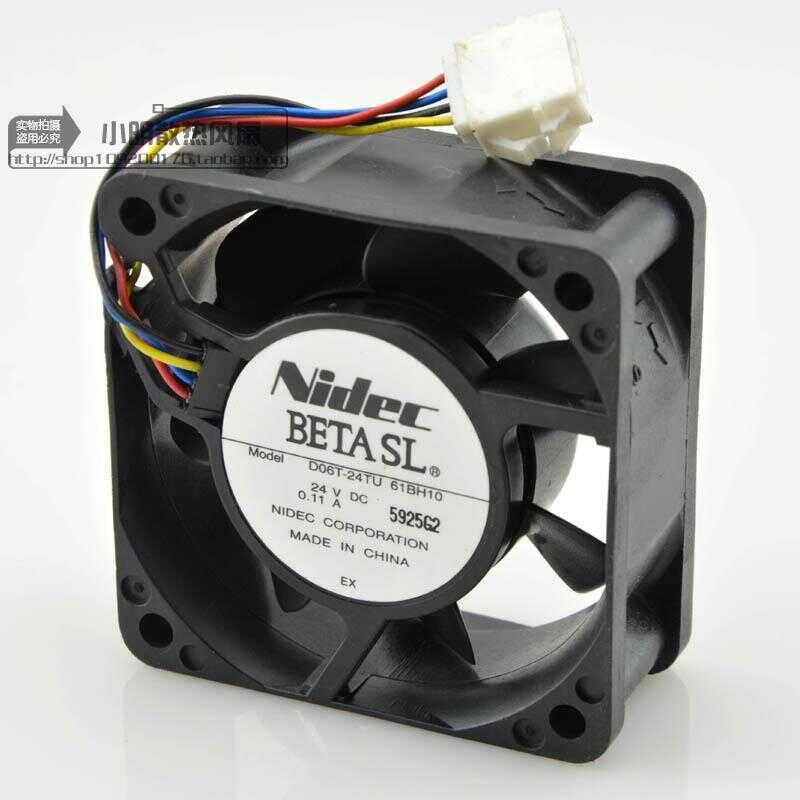Orihinal na Nidec 24V 0.11A 6CM D06T-24TU 61BH10 industrial computer fan frequency converter ...