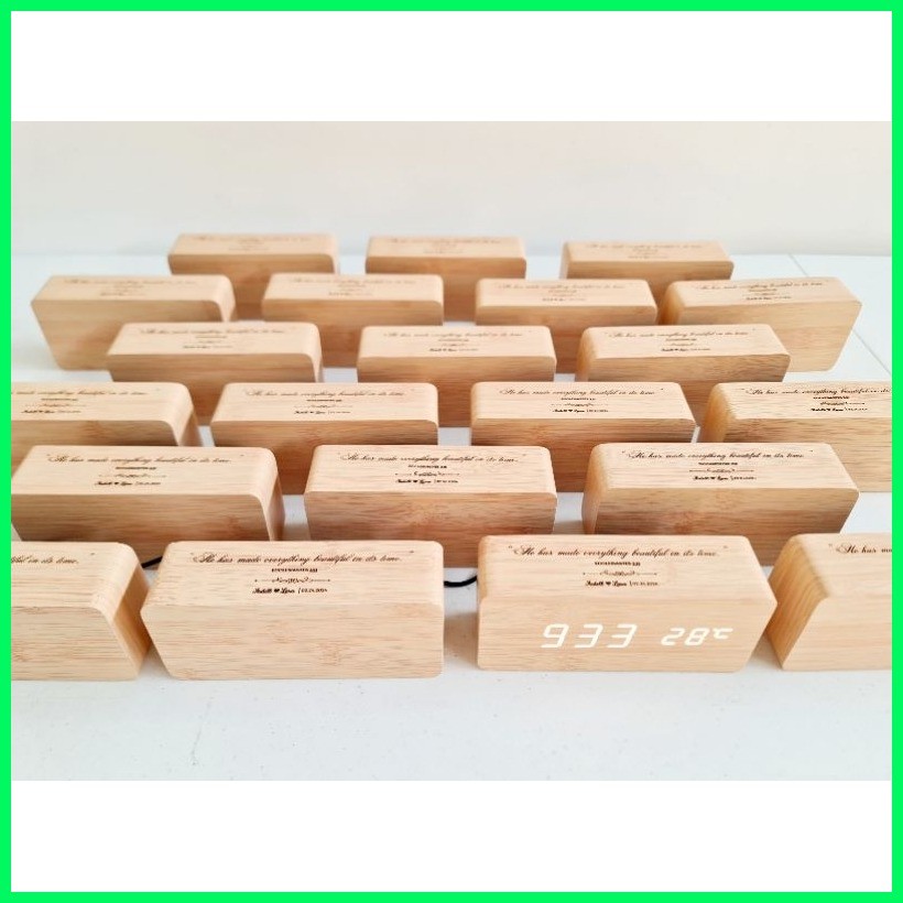 Big Digital Clock with FREE ENGRAVE and Abaca bag | Shopee Philippines