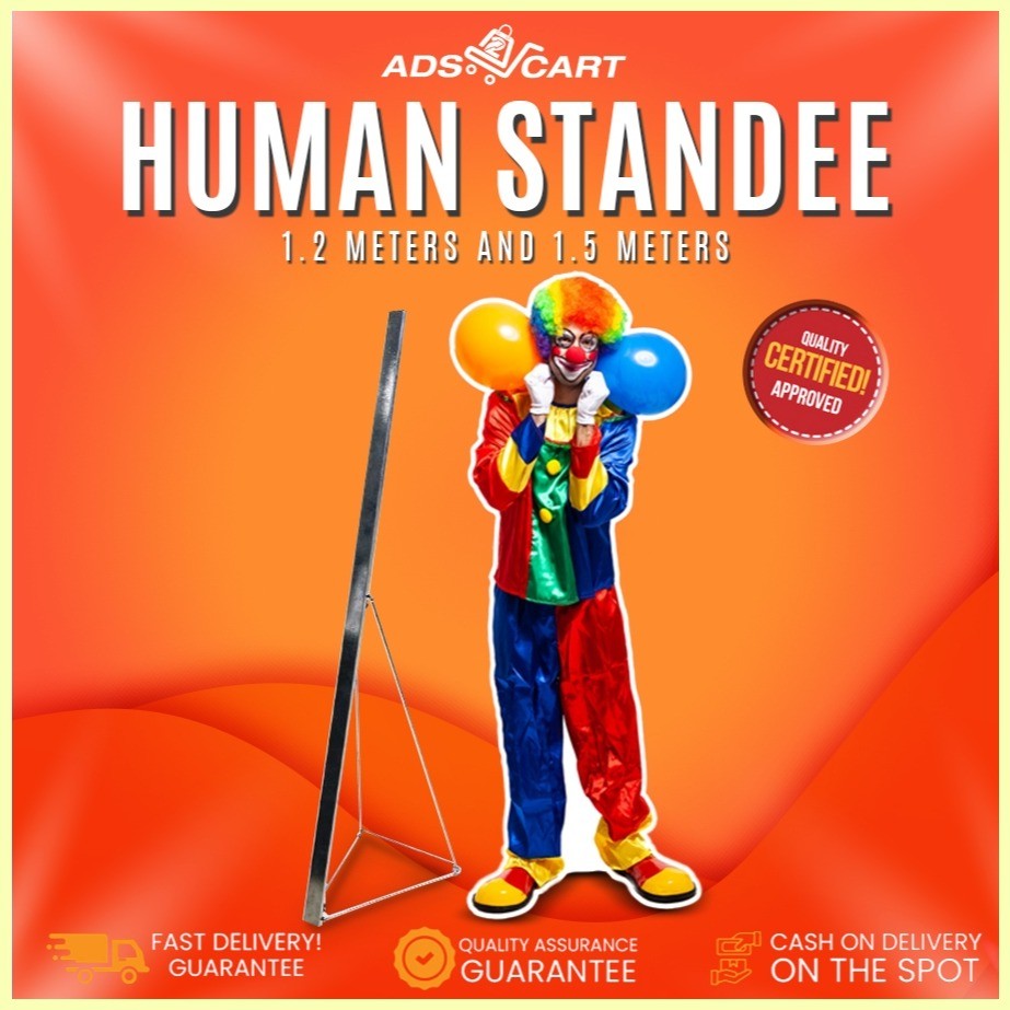 ℨ ☣ ADS Advertising Human Standee / Life size standee 2ft. x 4ft. and ...