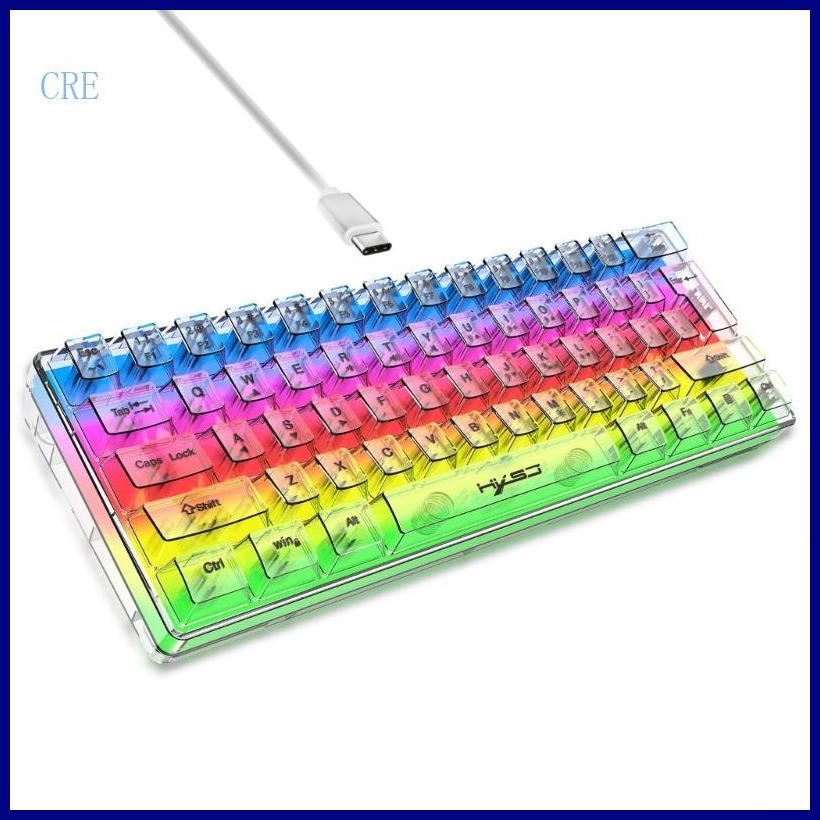 CRE Wired Gaming Keyboard 61Key Keyboard Ultra-Compact Mini Keyboard ...