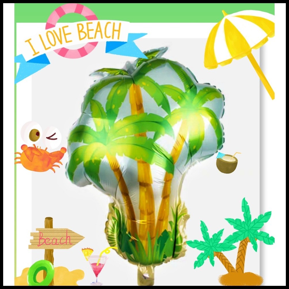 28 inch Summer Hawaii theme Tropical rainforest coconut tree party ...