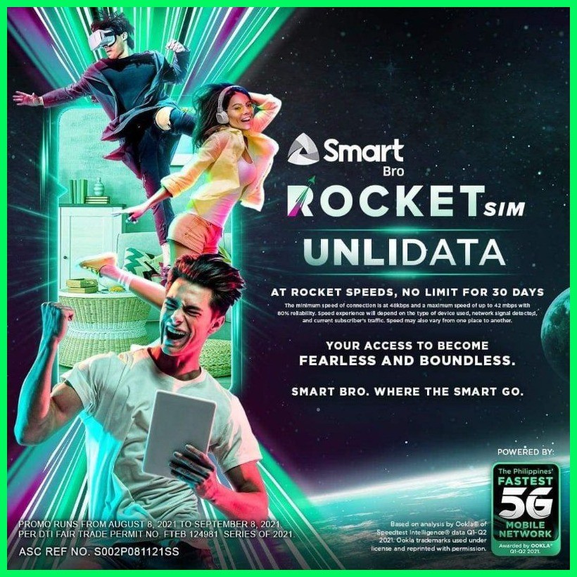 Smart Bro ROCKET SIM- UNLI DATA | Shopee Philippines