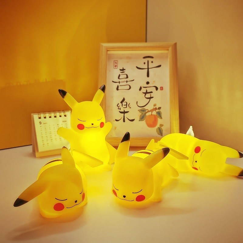 Pokemon Pikachu Night Light Glowing Anime Figures Toy Pokemon Pikachu ...