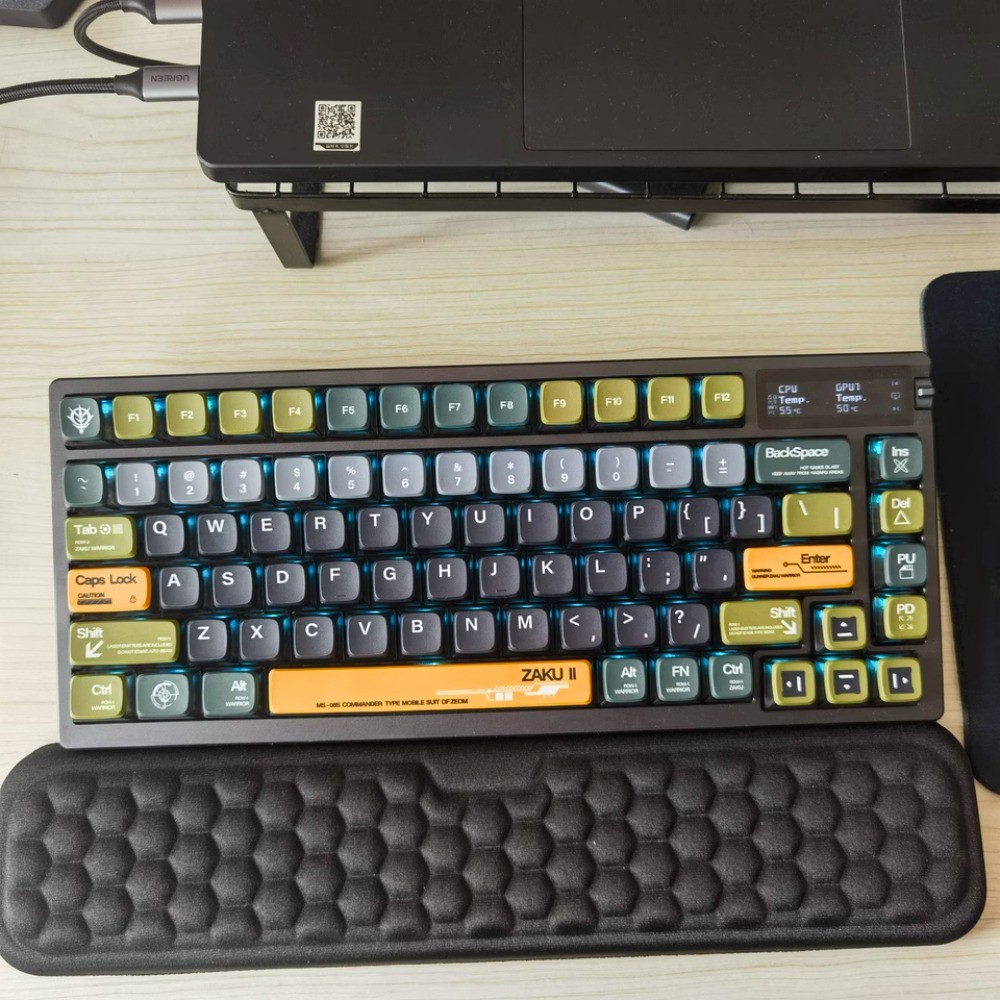 ZAKU Keycap MDA Profile PBT 120 Keys Four-sided Light Transmission Dye ...