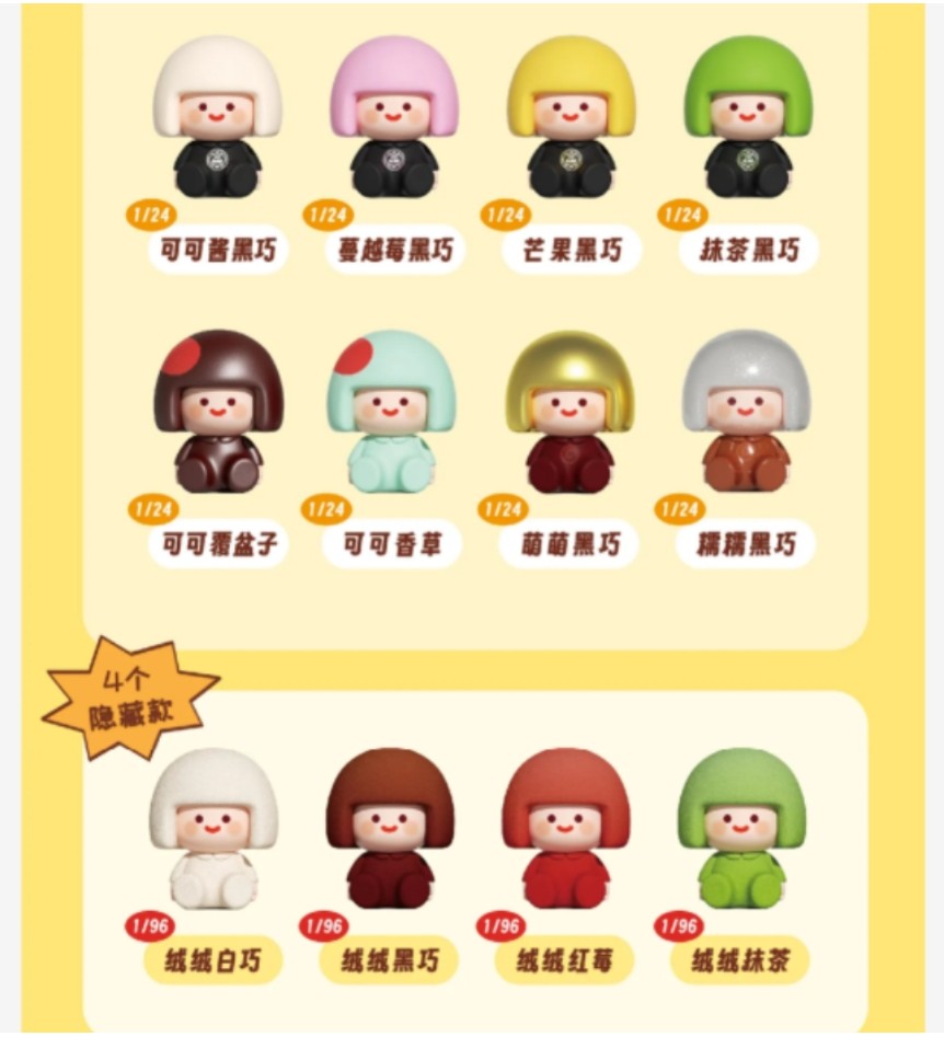 Mini Mag Mini Chocolate Series Mini Beans Mini Figure 3.5cm Pvc with ...