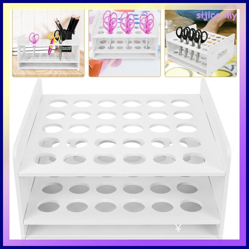 Kindergarten Scissors Storage Rack Desktop Artist Scissors Rack Test ...