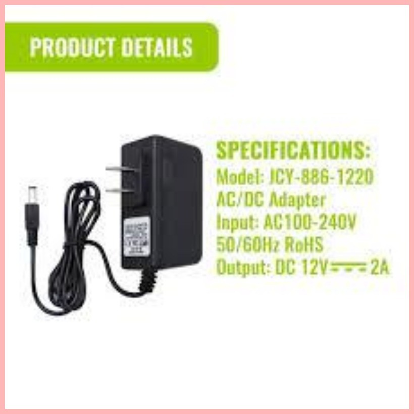 ABSCBN TV plus Black Box Power Adaptor 2A output 12V For CCTV Security ...