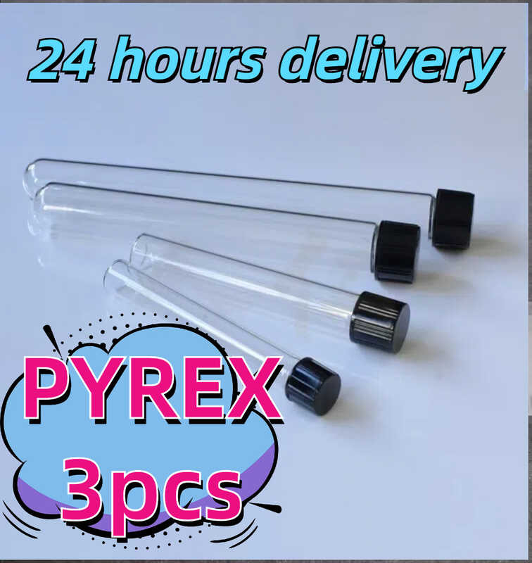 COD 3PCS Orihinal PYREX Test/culture made in Germany tube with nut high ...