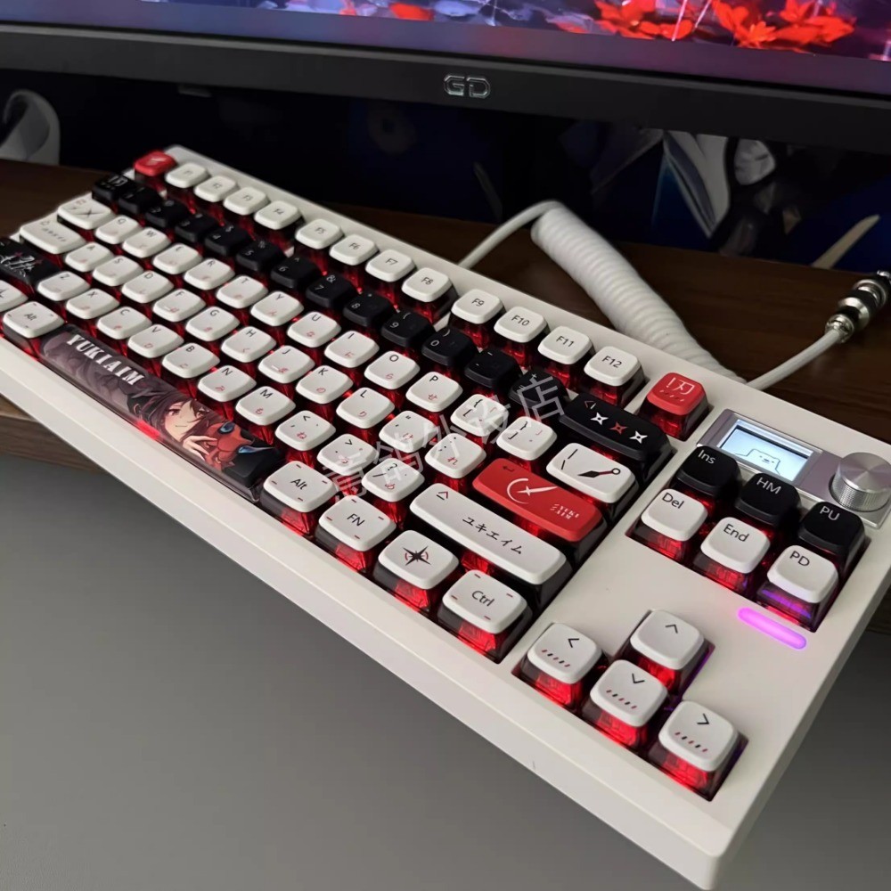 Yuki Aim Pudding Keycap 122 Keys MDA Profile PBT Four-sided Light ...