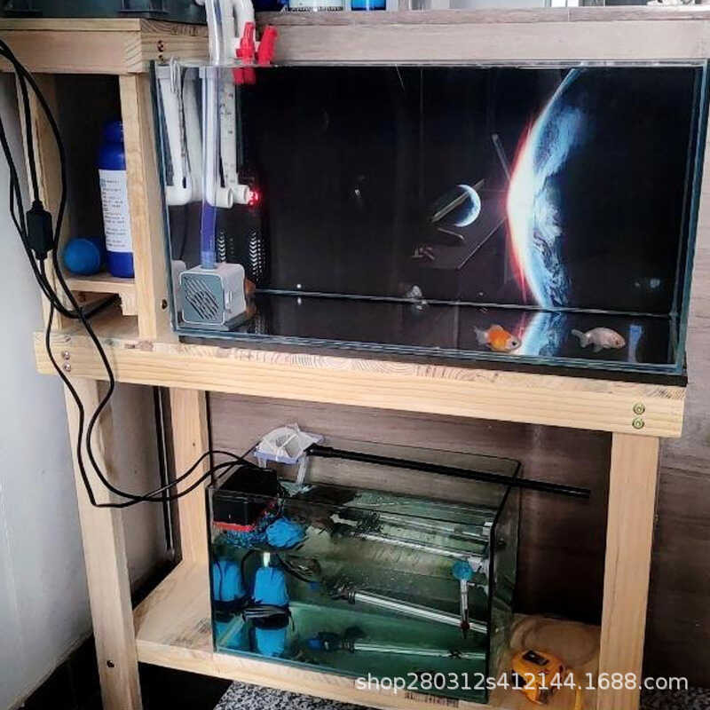 Solid Wood Fish Tank Rack, Bottom Cabinet Base, Aquarium Table, Wooden ...