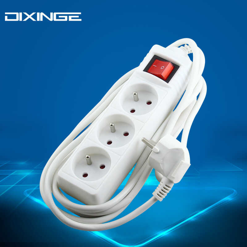 Three position French style socket, French standard power supply wiring ...