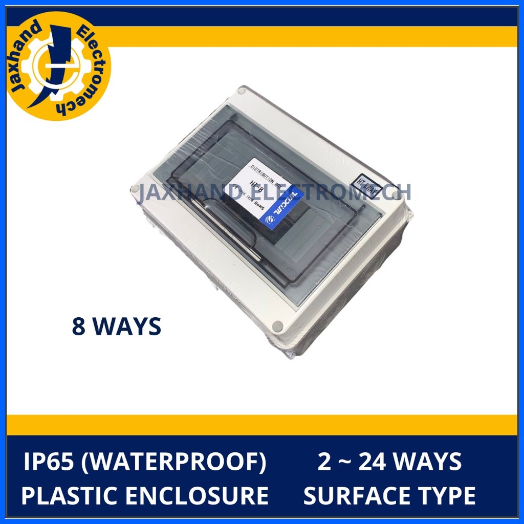 Distribution Box 2ways - 12 ways IP65 Weatherproof ABS Plastic ...