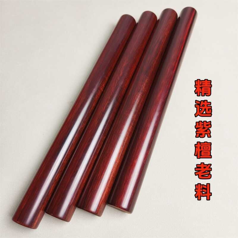 Small Leaf Sandalwood Solid Red Wood Stick Wooden Large Dough Roller ...