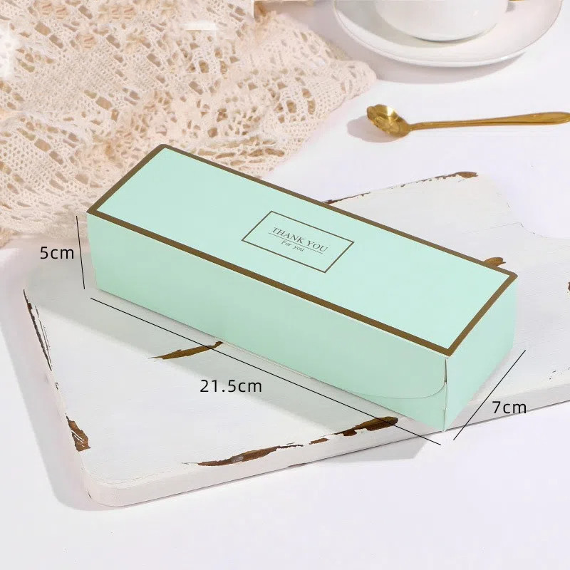 10Pcs Pastry Paper Box Elegant Rectangular Kraft Paper Packaging Box ...