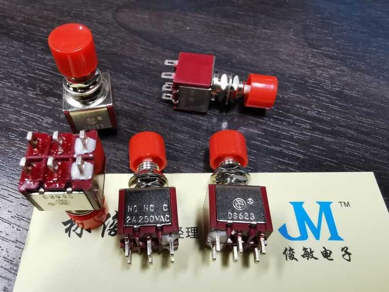 ☑♥ Shanghai Yanggang Push Button Switch DS623 DS622 Little Red Hat 2A ...