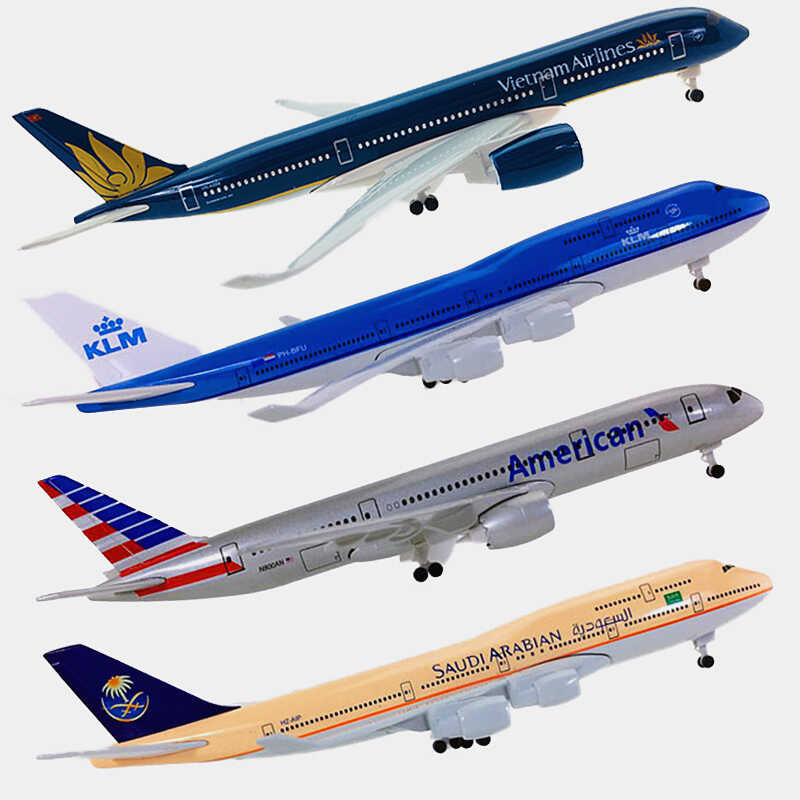 20CM Airplanes Boeing B747 B787 Airbus A350 A320 Aires Plane Models ...