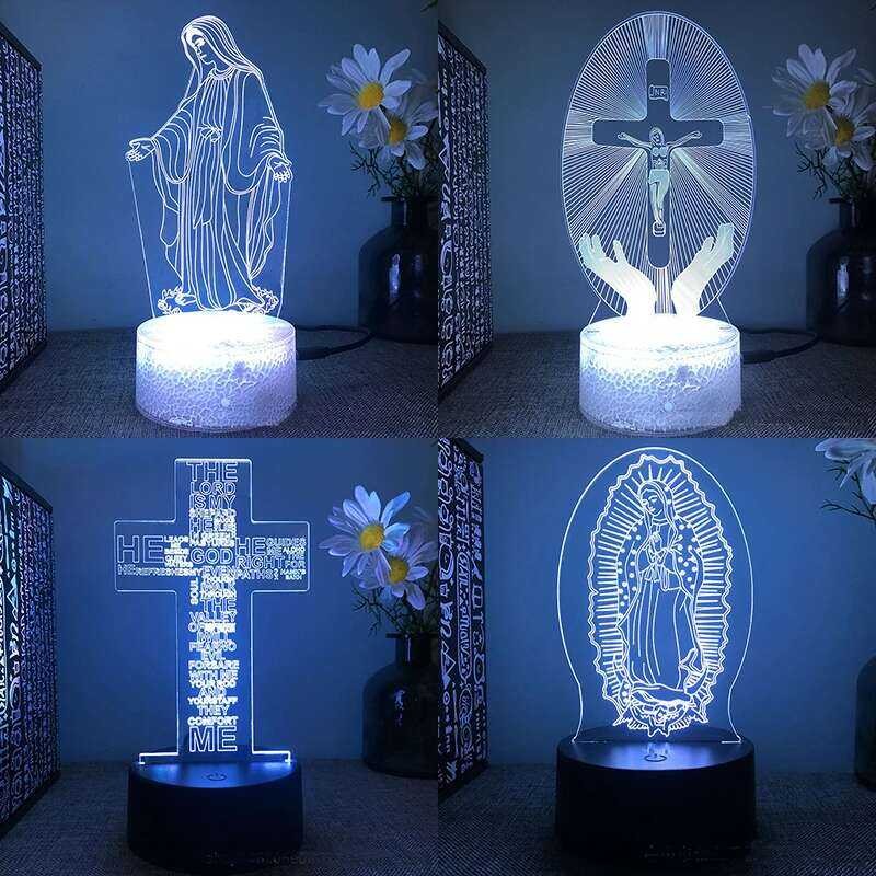Xj Isa 3D Humantong Ilawan Para Liwanag Gabi Sa Silid Kama Aksyon ...