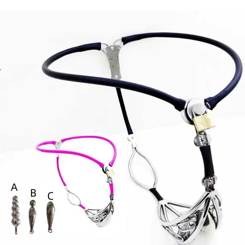 Male Curved Adjustable Chastity Belt 2.0 Skeleton Stainless Chastity ...